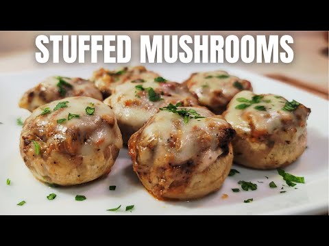 How to make FLAVORFUL Stuffed Mushrooms! | Recipe
