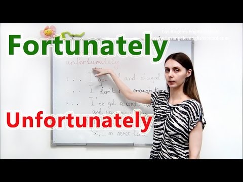 "FORTUNATELY/UNFORTUNATELY". PRE-INTERMEDIATE LESSON 4