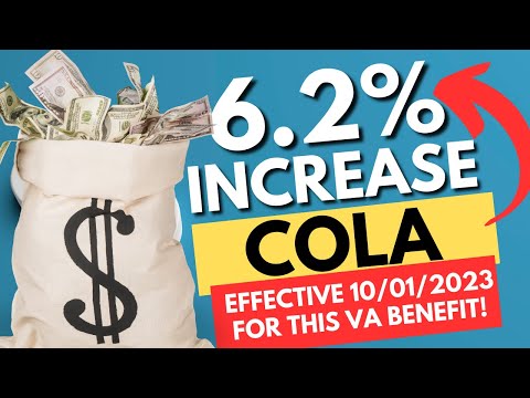 6.2% COLA (PAY INCREASE) for this VA BENEFIT #va #benefits #veterans