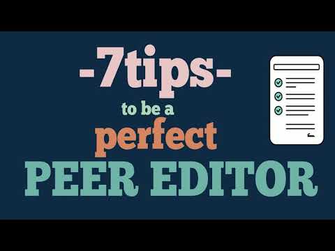 How to be a Great Peer Editor: 7 Peer Review Tips