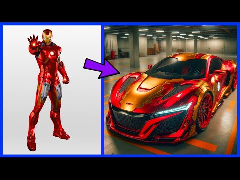AVENGERS But SPORTS CAR VENGERS π₯ All Characters (marvel & DC) 2024π₯