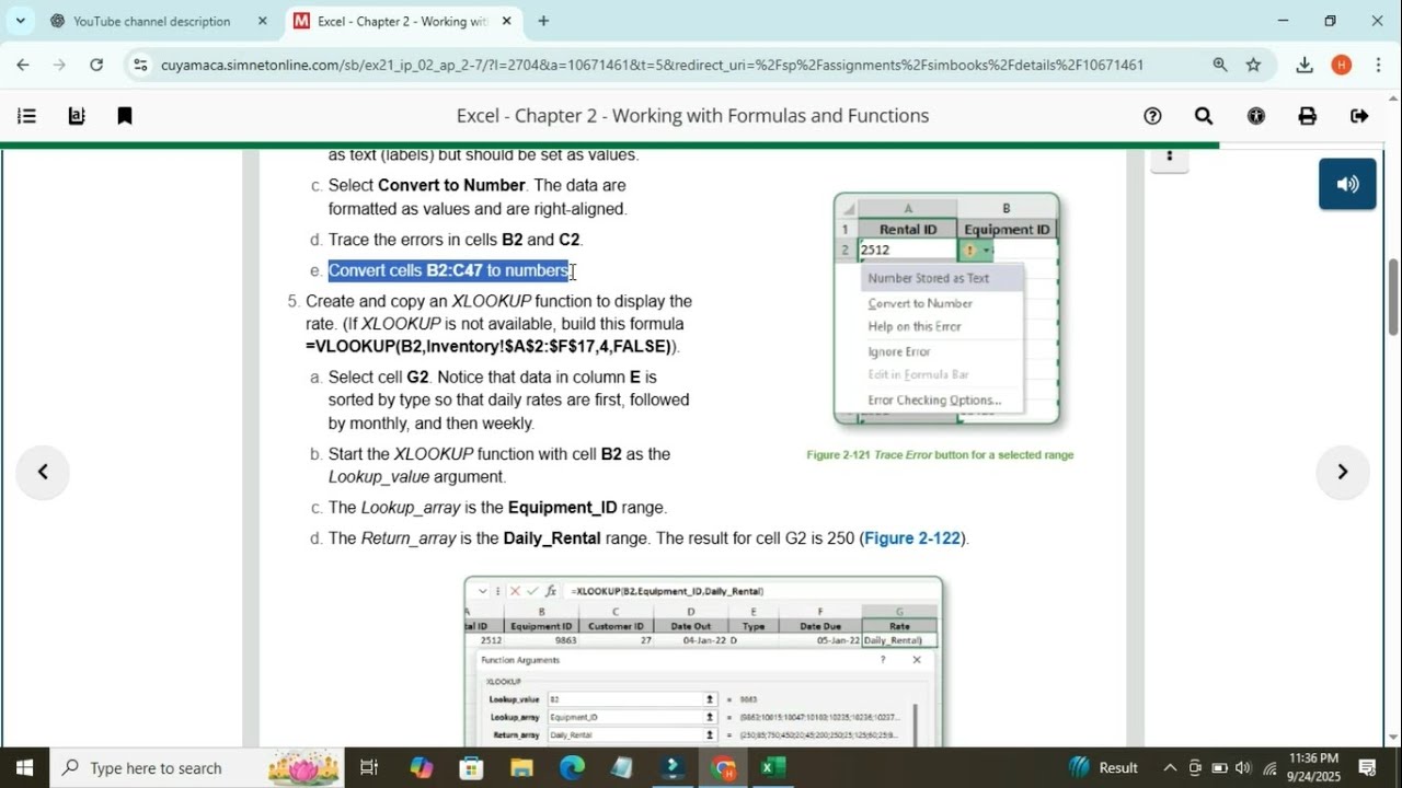 Excel 2024 In Practice | Chapter 2 Advanced Project 2-7 | Step-by-Step Tutorial & Excel 2021
