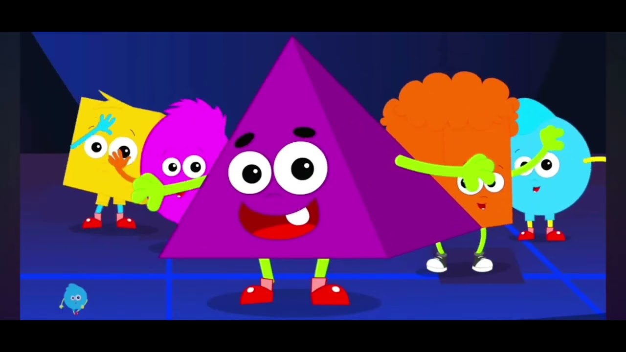 mr shape intro but it change theme to kids tv