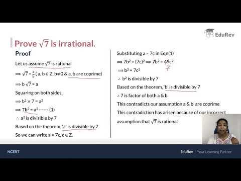 Proving given number as Irrational Video Lecture - Class 10