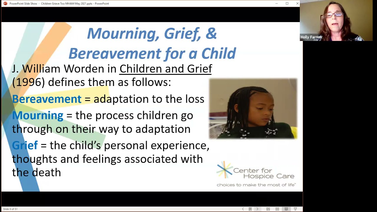 Children Grieve Too: Recognizing and Supporting Grieving Children