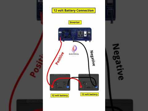 How to Connect Two 12-Volt Batteries for a 24-Volt Connection #shorts
