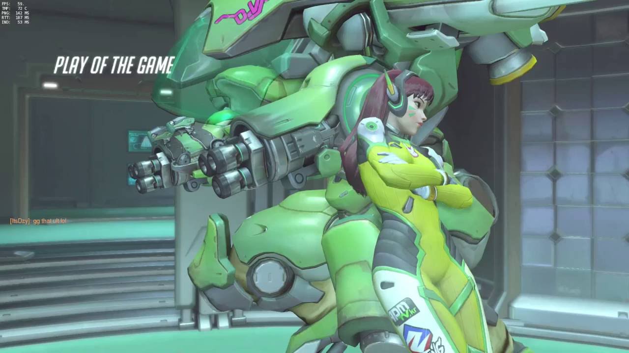 Overwatch: Is this easy mode? (D.va highlight)