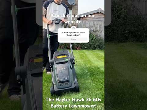Testing the new hayter hawk 36 a fantastic 60v battery lawnmower #battery #hayter #lawnmower #review