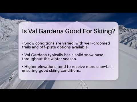 Is Val Gardena Good For Skiing? - The Winter Sport Xpert
