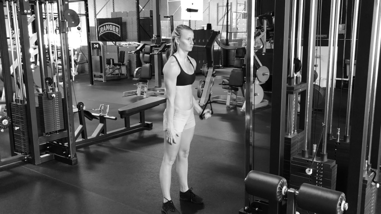 Standing Reverse Grip Cable Tricep Extension