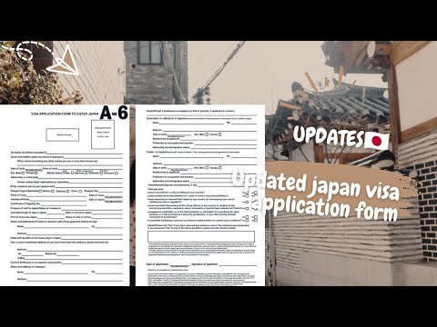 Newly updated visa application form for japan visa🇯🇵