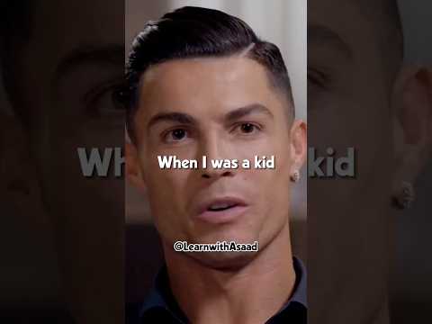 Cristiano Ronaldo telling about his struggling days when they couldn't afford burgers?