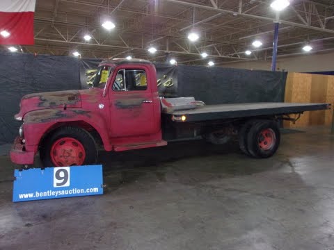 1740-TX Lot # 9 1956 DIAMOND 323 TRUCK / CAB / CHASSIS FLATBED T