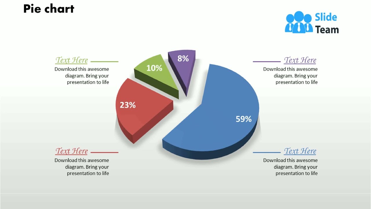 0414 Business Comparison Pie Chart Powerpoint Graph