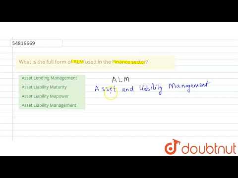 What is the fullform of ALM used in the Finance sector? | CLASS 14 | PRACTICE SET | GENERAL KNOW...