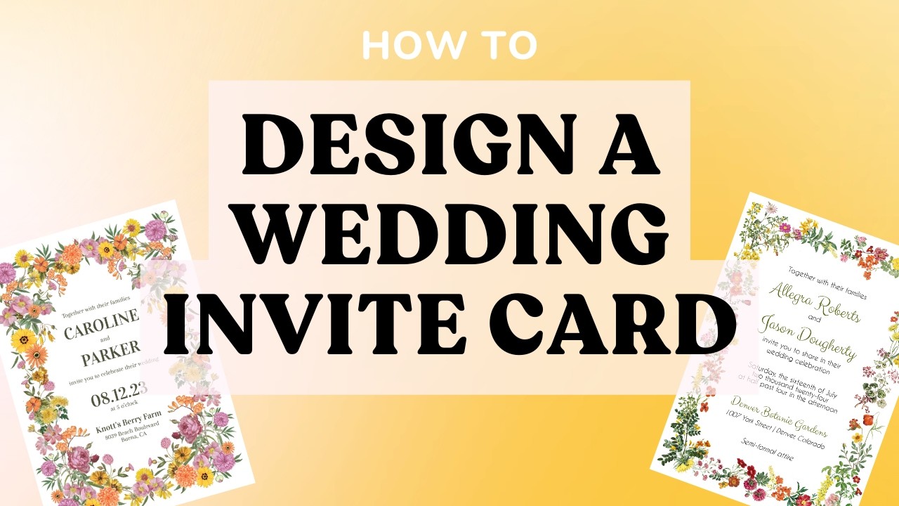 How to Design a Wedding Invitation Card (Adobe Illustrator Tutorial)