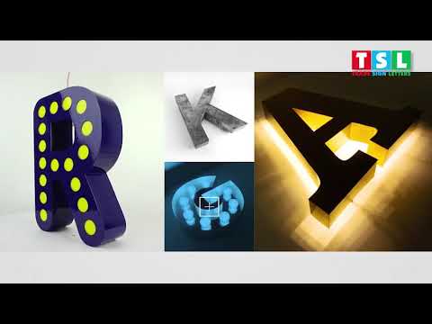 Trade Signs and Print 3d channel letters presentation
