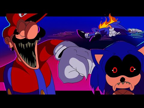 Mario.exe roasting Xeno ( sonic.exe/Mario Madness animation )