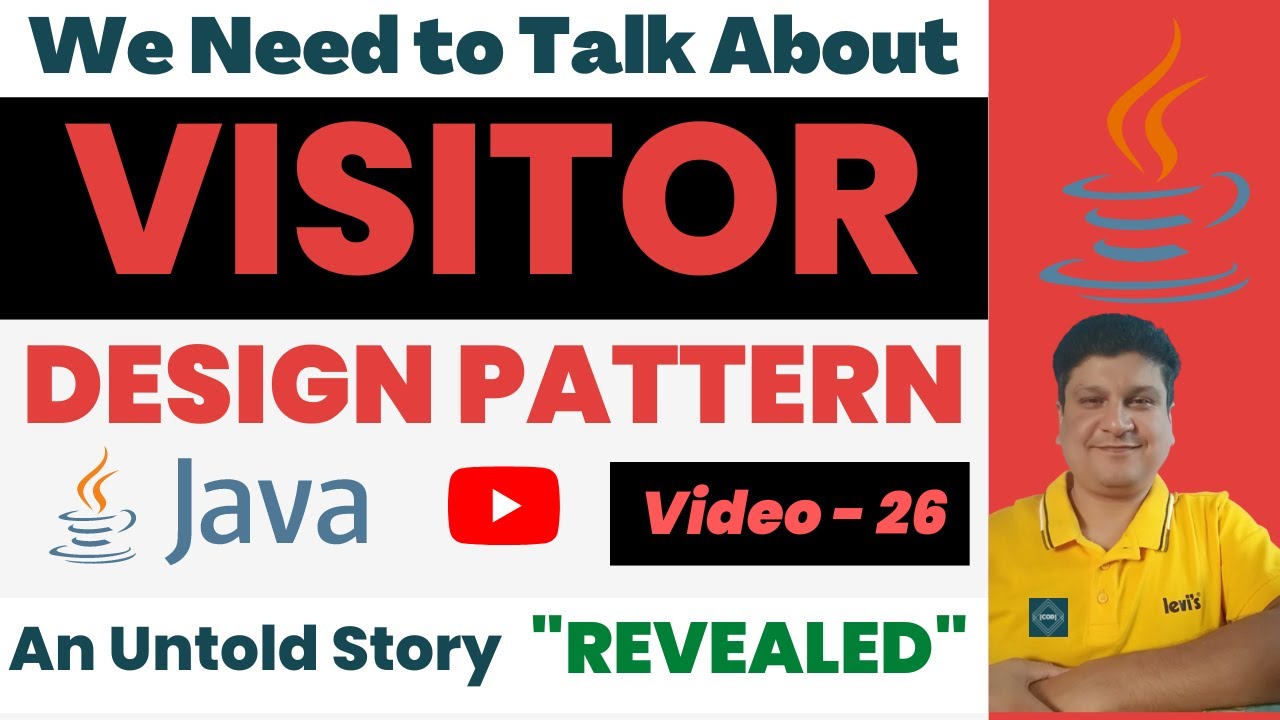 Visitor Design Pattern Tutorial with Java Coding Example for Beginners | Visitor Pattern Explained