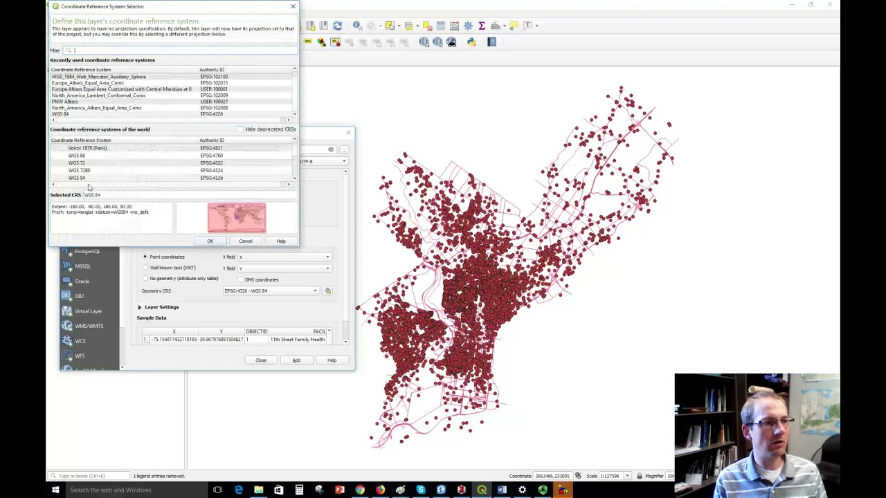Adding common vector data file formats to the map in QGIS