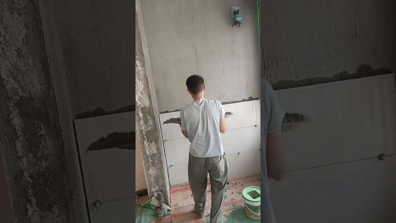 Tile installation P7858#shorts