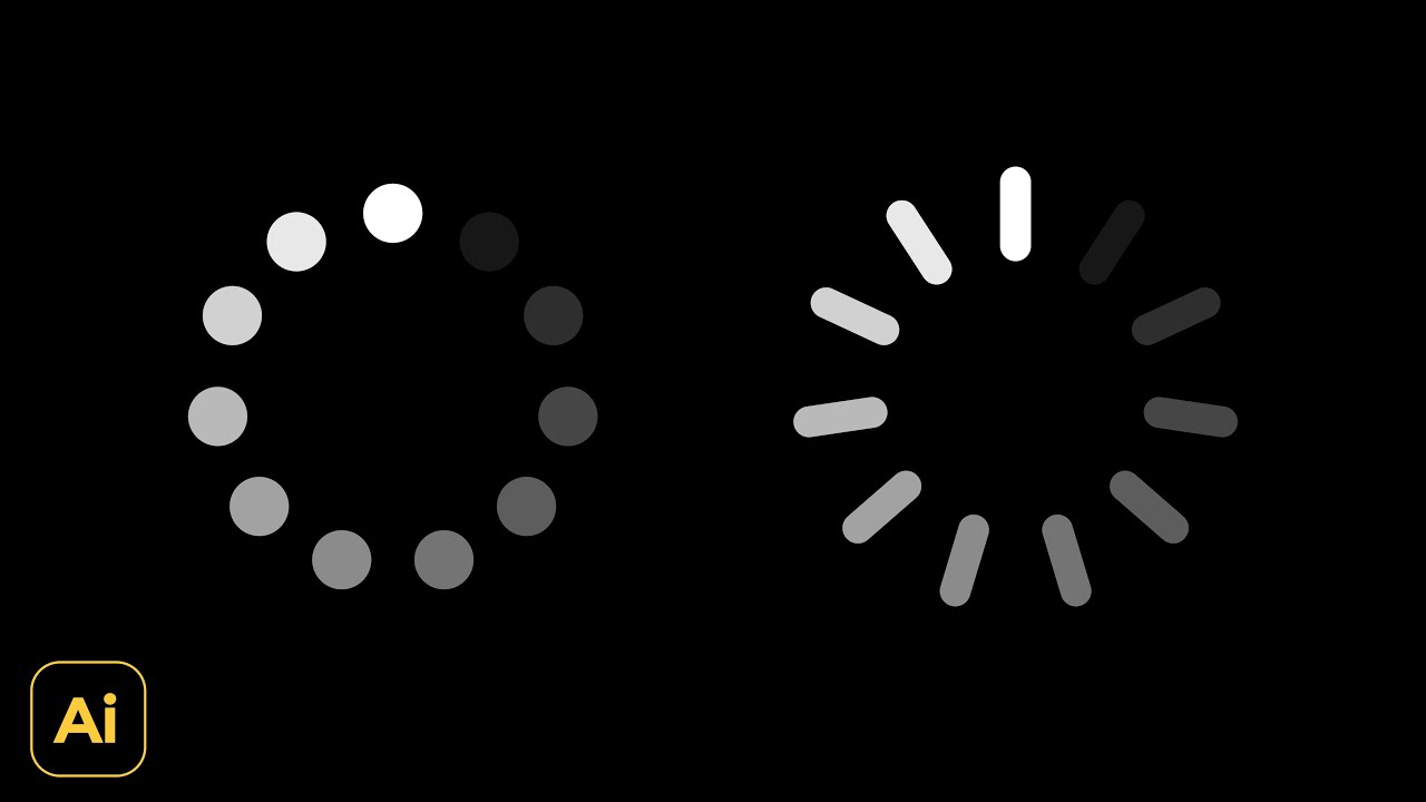 Try this, Circular Halftone Loading Icon Design | Adobe Illustrator Tutorials