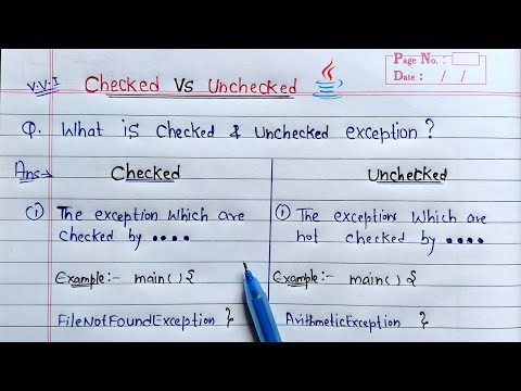 Learn Difference Between Checked and Unchecked Exception | Learn Coding - Mind Luster
