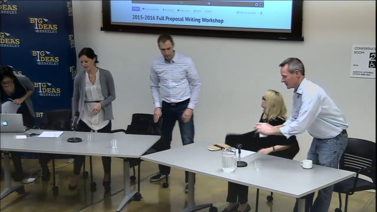 2016 Big Ideas Full Proposal Writing Workshop (B100 Blum Hall, UC Berkeley)