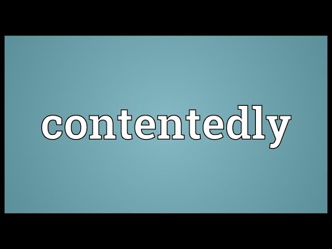Contentedly Meaning