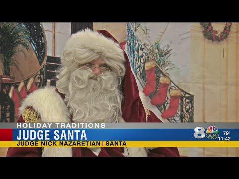 Local judge volunteers as Santa