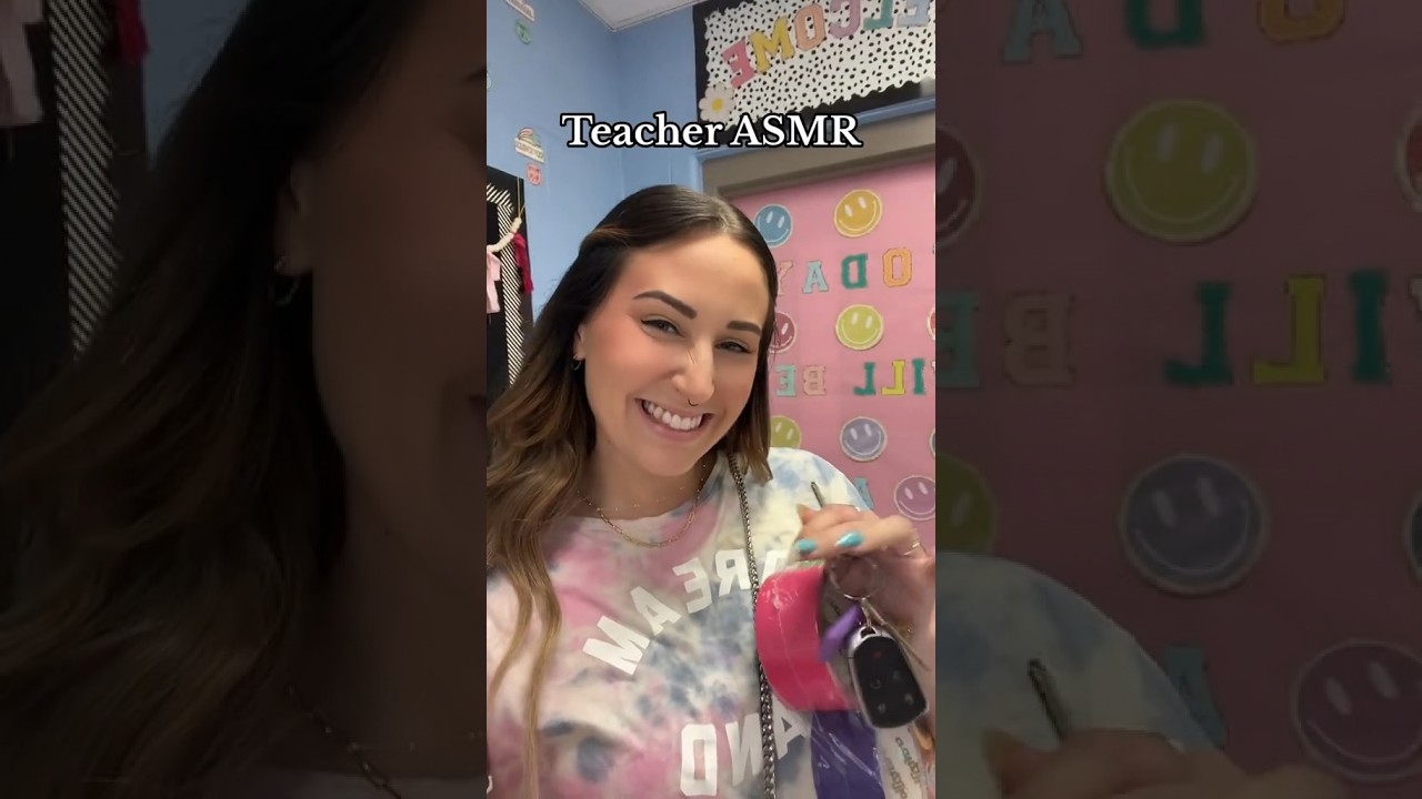 My morning routine: ASMR ✨🩷 #smart #asmr #teacherasmr #teacher #teachertok
