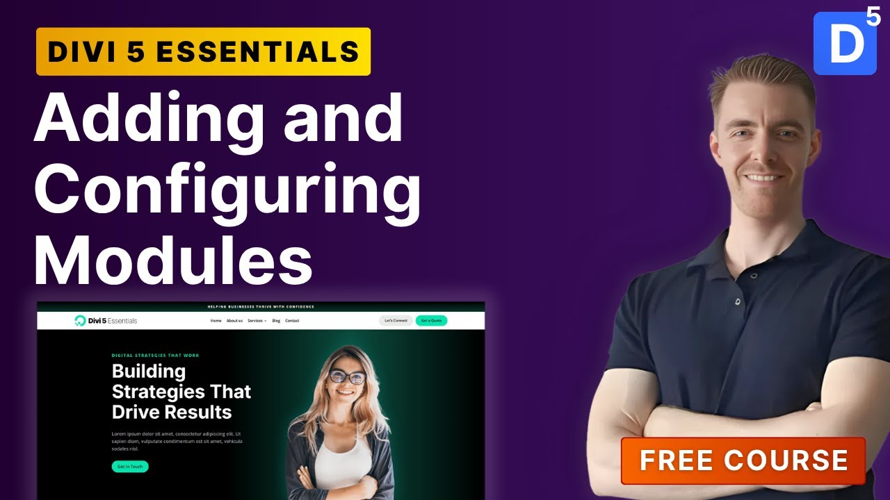 Adding & Configuring Modules in Divi 5 | Step-by-Step Tutorial