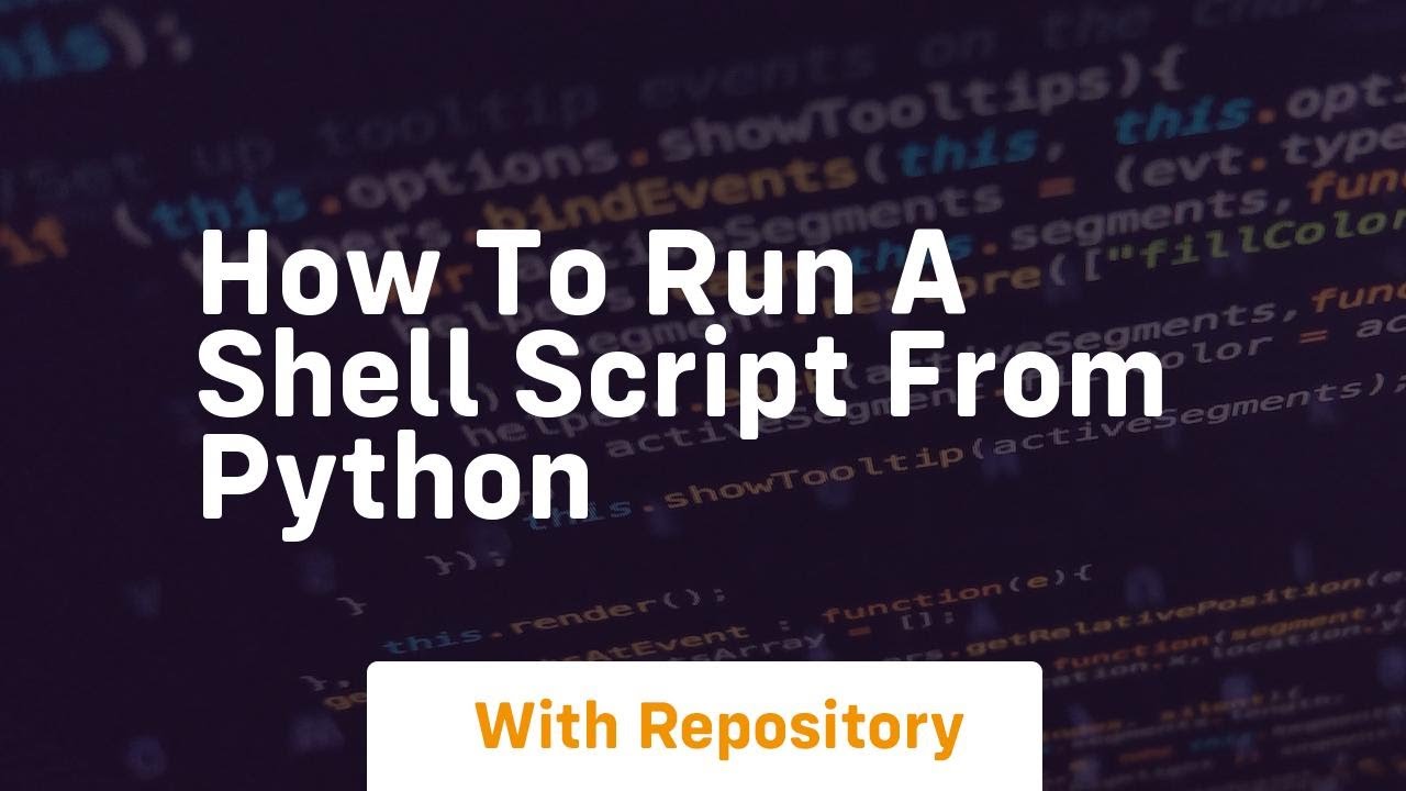 how to run a shell script from python