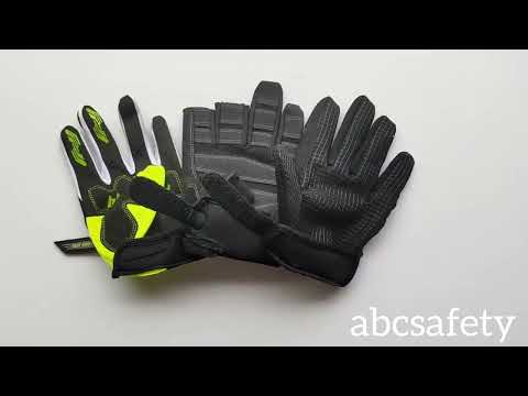 DCD203Cotton drill with black dots on palm,Two ribs back with knit wrist.HS:6116930090