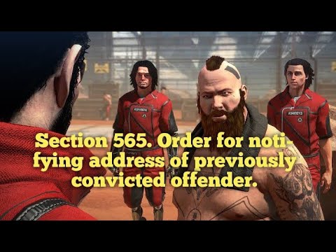 Section 565. Order for notifying address of previously  convicted offender.