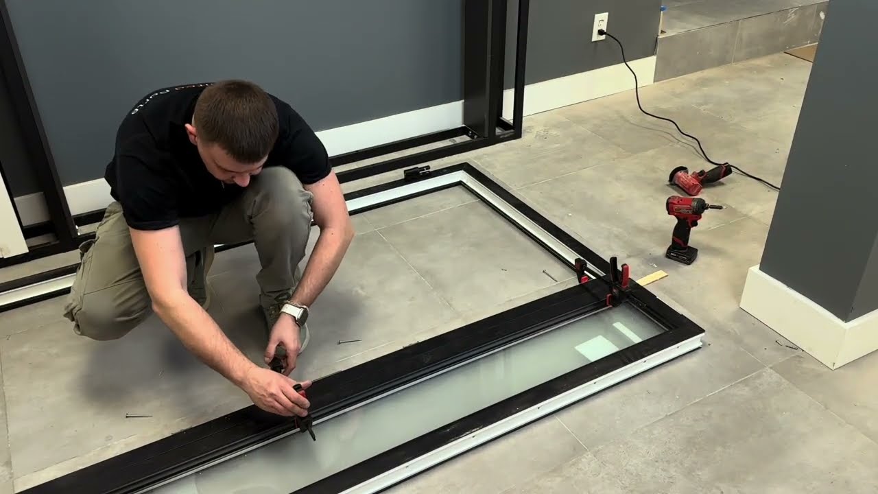 How to install Metal-Plastic Front Door with Sidelite or Transom - VDOM Doors
