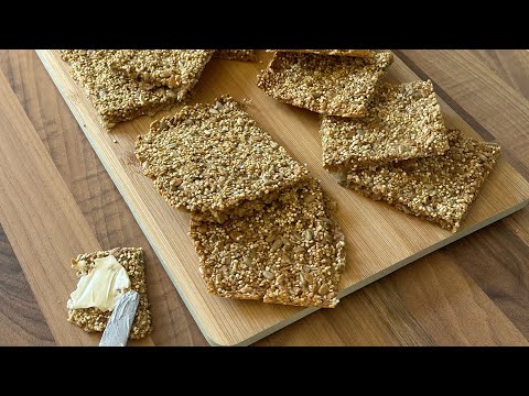Knäckebrot mit Quinoa, Sesam, Haferflocken und Sonnenblumenkerne 💪🏻🌻🌾
