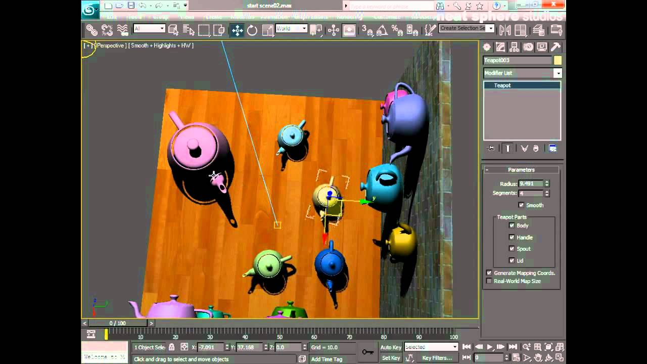 Learn Autodesk 3ds Max Essential Skills: Chapter 3 - Translating Objects