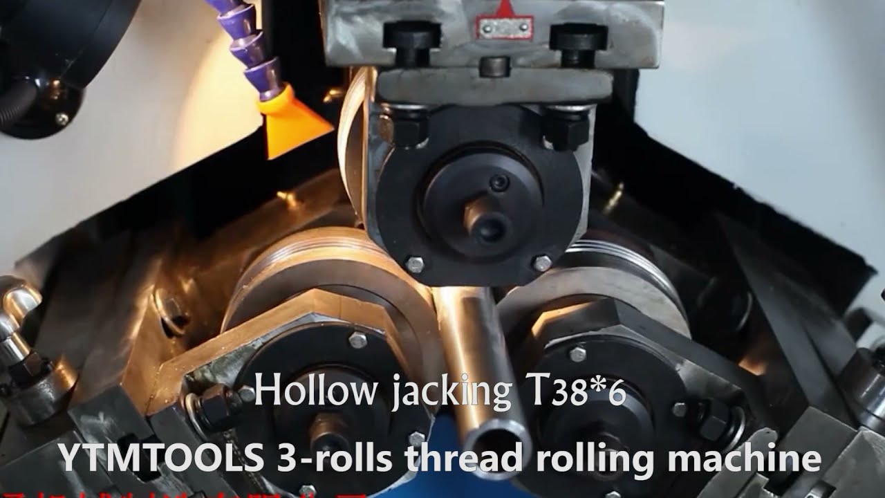 YTMTools three rolls hydraulic thread rolling machine