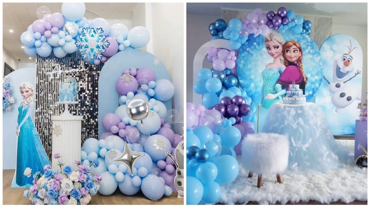 Latest Frozen Elsa Decoration Ideas 2024|| Fronzen Birthday Decor|| Latest Birthday Decorations