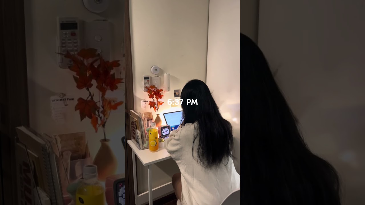 Cozy Night Routine 🌙 Productive After School Study