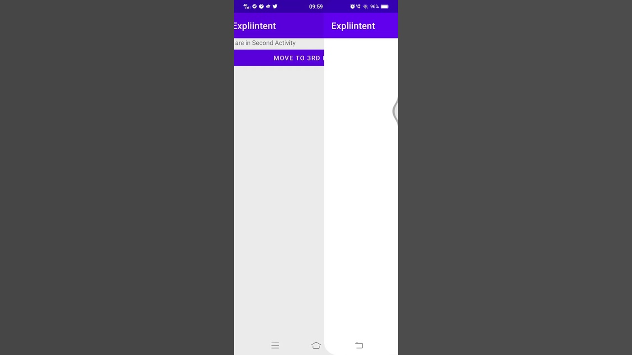 Explicit Intent in Android Tutorials | AndroIndian