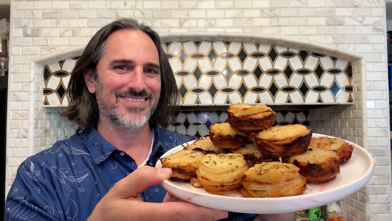 How to Make Crispy Potato Stacks | Cheesy Garlic & Herb