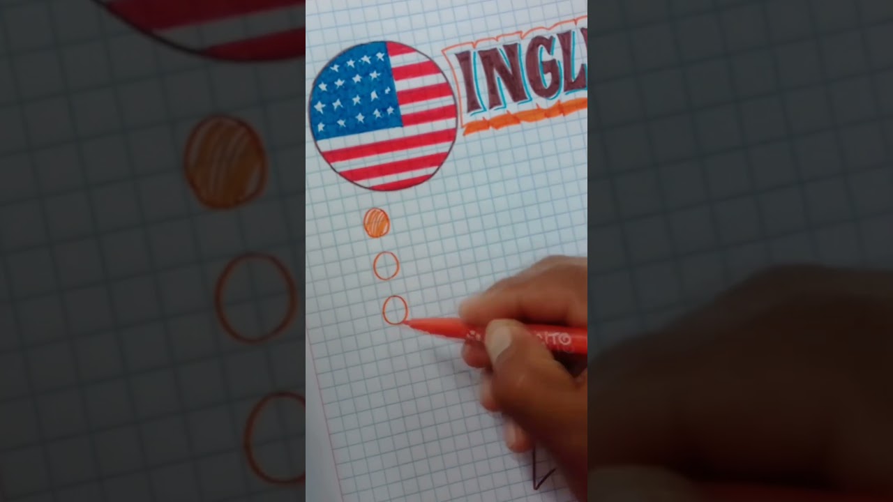 CARATULAS increibles - portada de INGLES facil y bonita#caratulas  #drawing