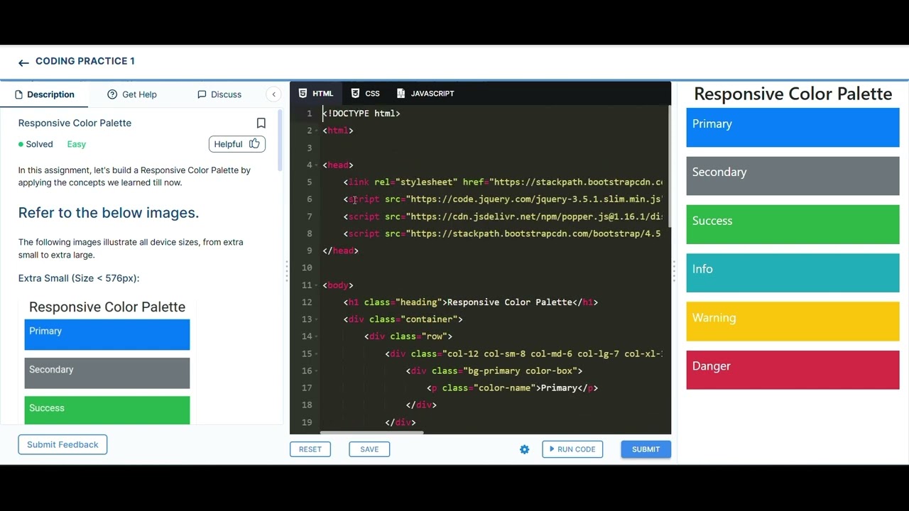 Responsive Web Design & Bootstrap Grid System | Coding Practice-1 | NxtWave| CCBP 4.0