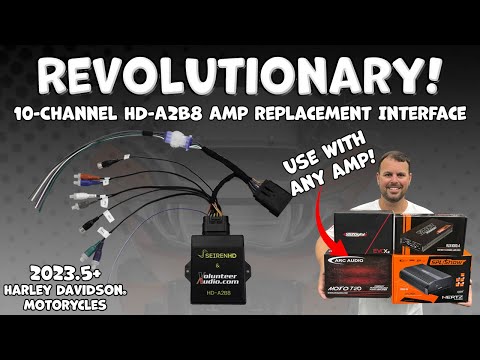 NEW Revolutionary 10-Channel SeirenHD A2B8 Interface for 2023.5+ Harley Davidson®! Use with ANY Amp!