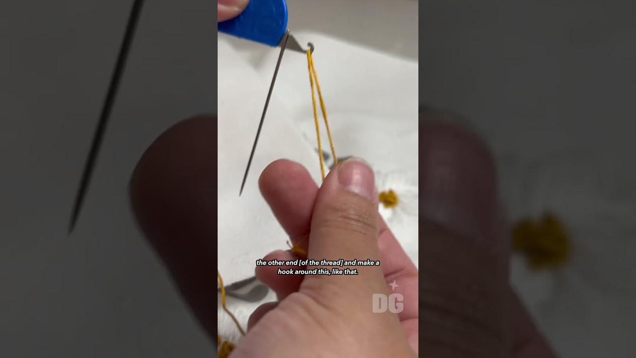Easiest way to thread a needle!   |  how to use a needle threader #embroidery #sewing