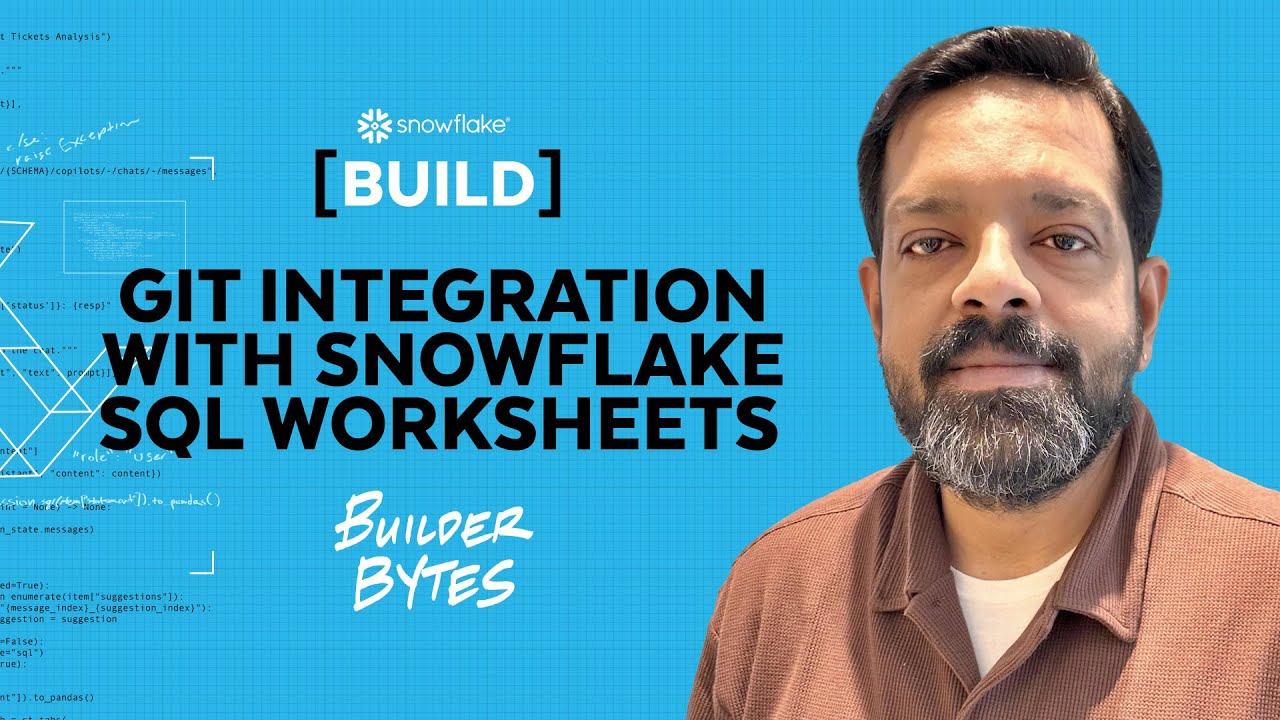 Git Integration With Snowflake SQL Worksheets