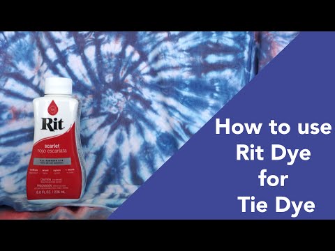 How to use Rit dye to Tie Dye
