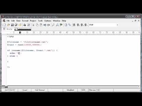 Learn Beginner PHP Tutorial 86 File Handling Deleting and Renaming Files Part 2 - Mind Luster